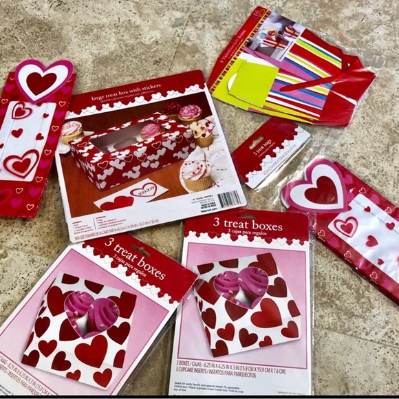 Party Supplies | New 12 Assorted Style Heart Treat Boxes Hostess Gift ...